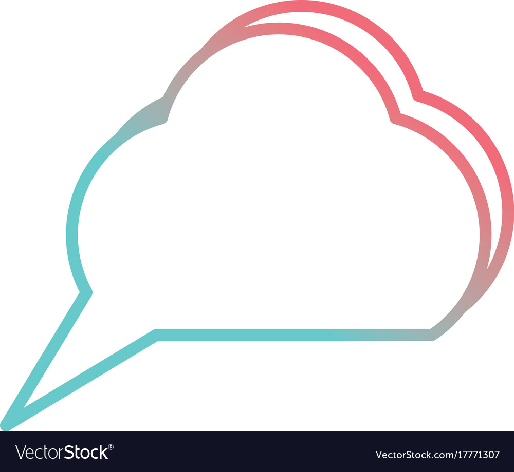 Speech cloud icon Royalty Free Vector Image - VectorStock