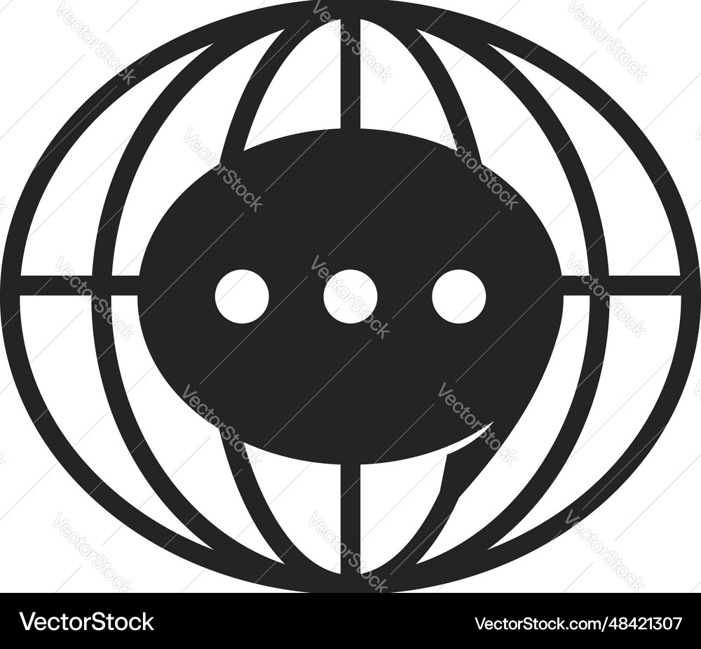 World logo template isolated brand identity icon Vector Image
