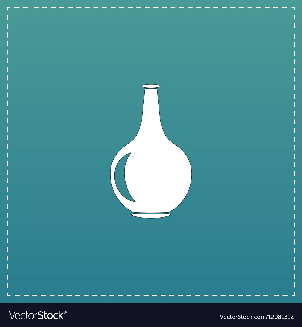 Amphora flat icon Royalty Free Vector Image - VectorStock