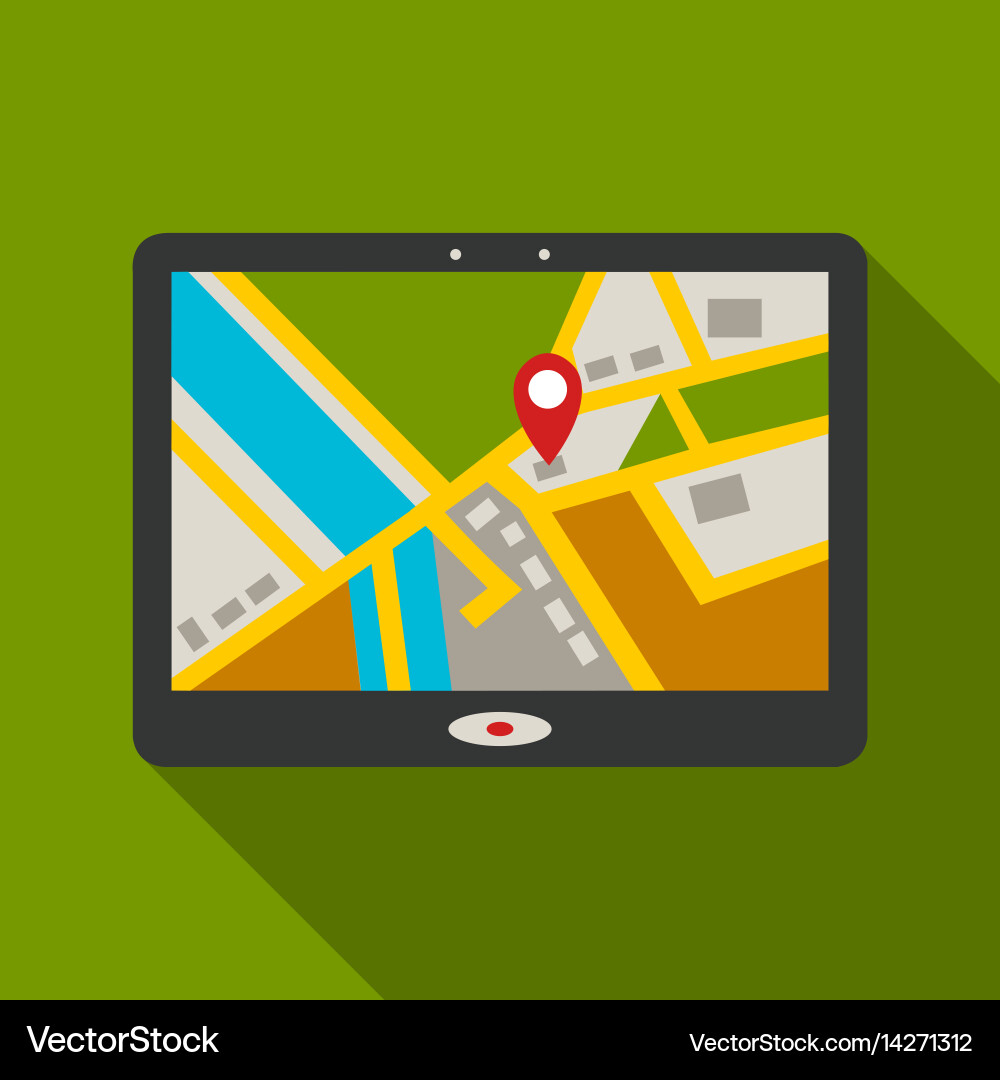 Gps icon of for web and mobile Royalty Free Vector Image