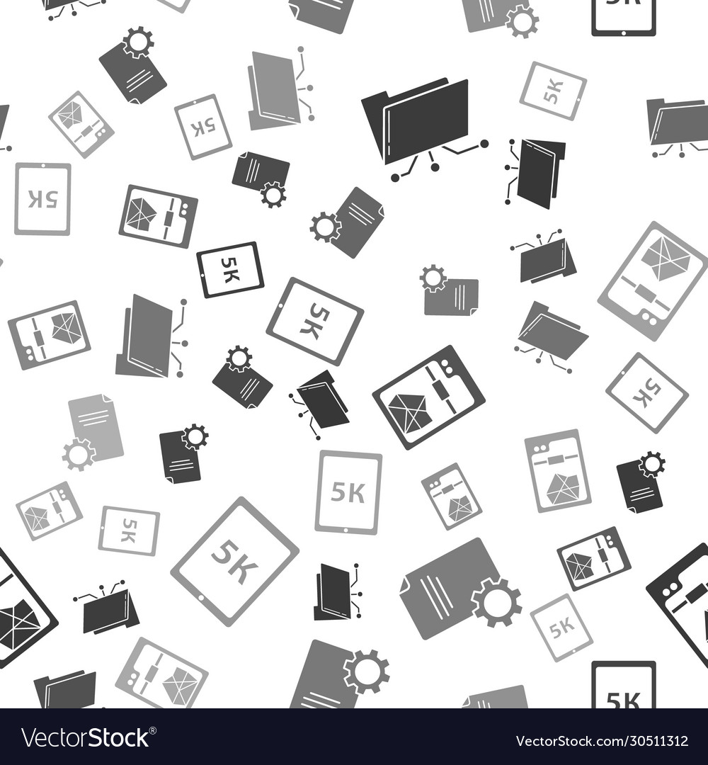 Set folder and lock file document 3d printer Vector Image