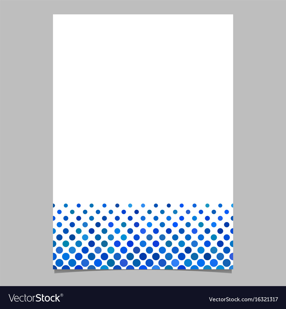 Dot pattern page template - design Royalty Free Vector Image