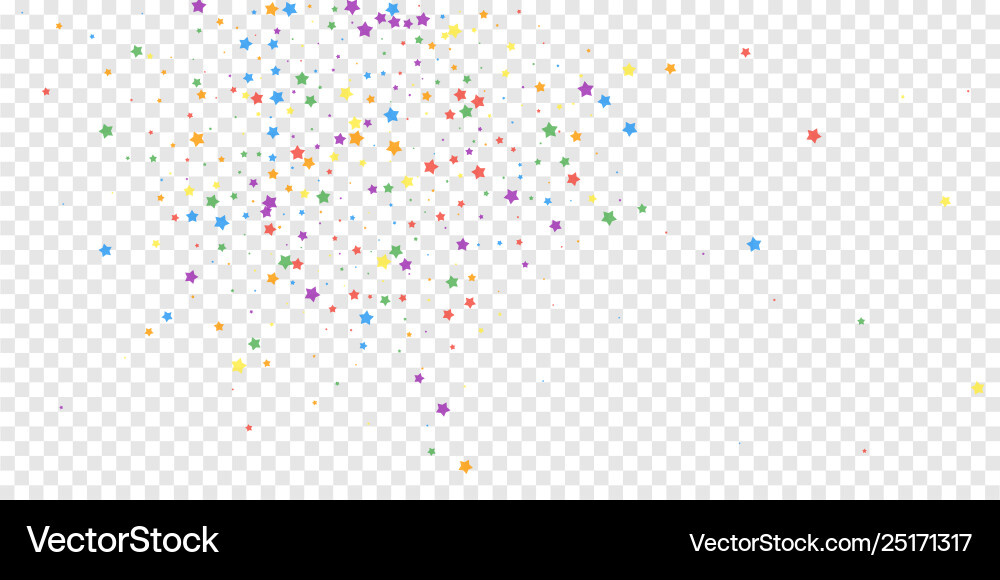 Festive confetti celebration stars joyous Vector Image