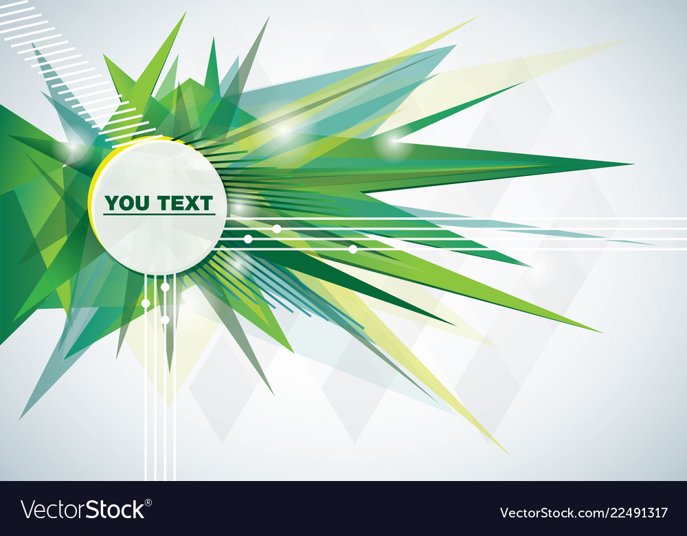 Green abstract background pattern Royalty Free Vector Image
