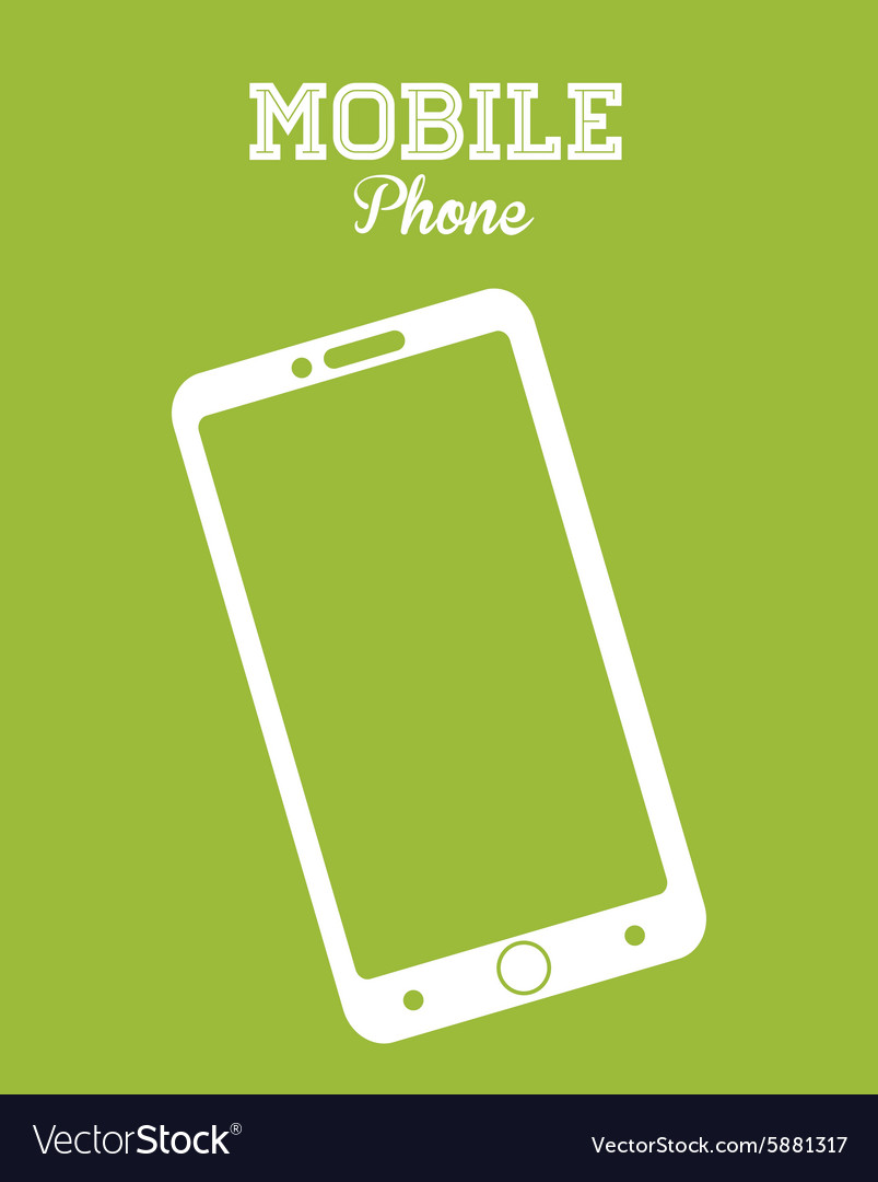 Mobile phone design Royalty Free Vector Image - VectorStock