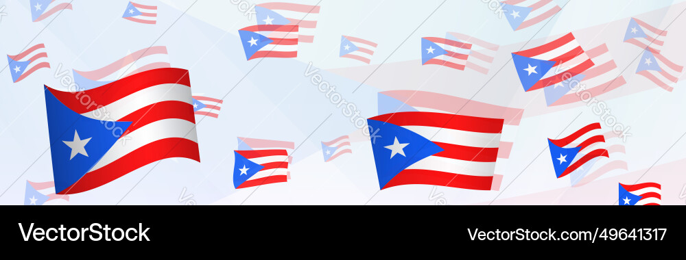 Puerto rico flag-themed abstract design Royalty Free Vector