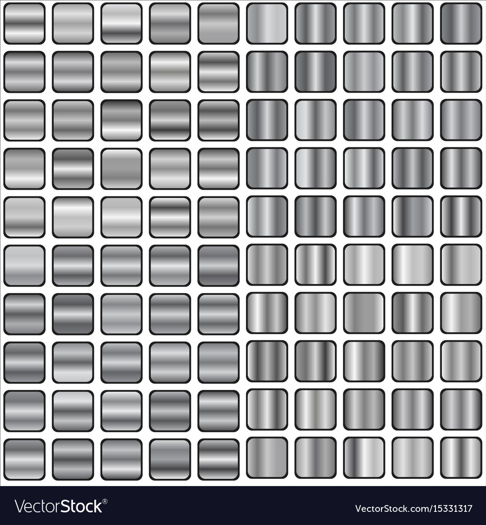 Silver gradient Royalty Free Vector Image - VectorStock