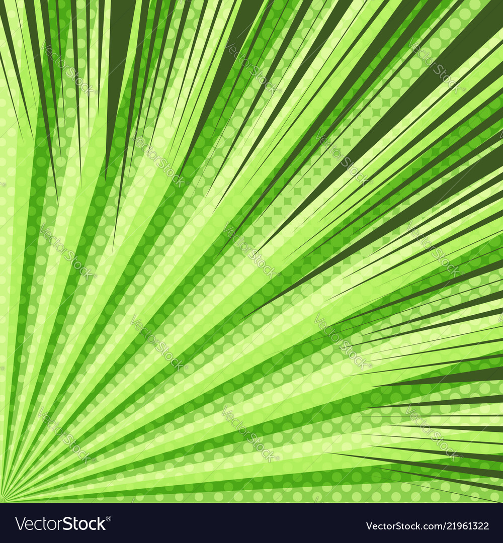 Comic page dynamic green concept Royalty Free Vector Image