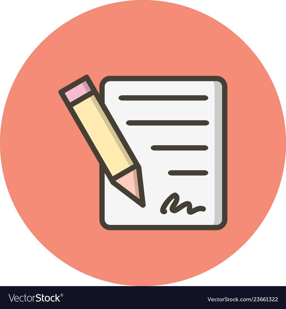 Contract icon Royalty Free Vector Image - VectorStock