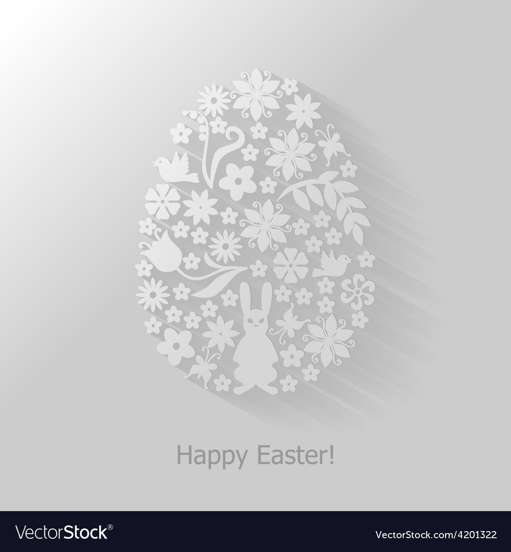 Easter floral Royalty Free Vector Image - VectorStock