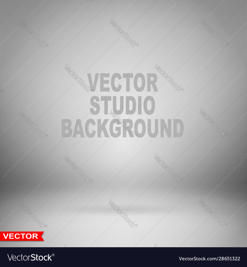 Empty gray studio background layered Royalty Free Vector