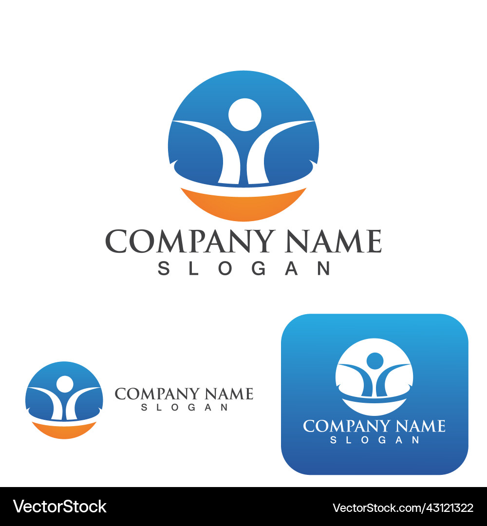 Health logo sign Royalty Free Vector Image - VectorStock
