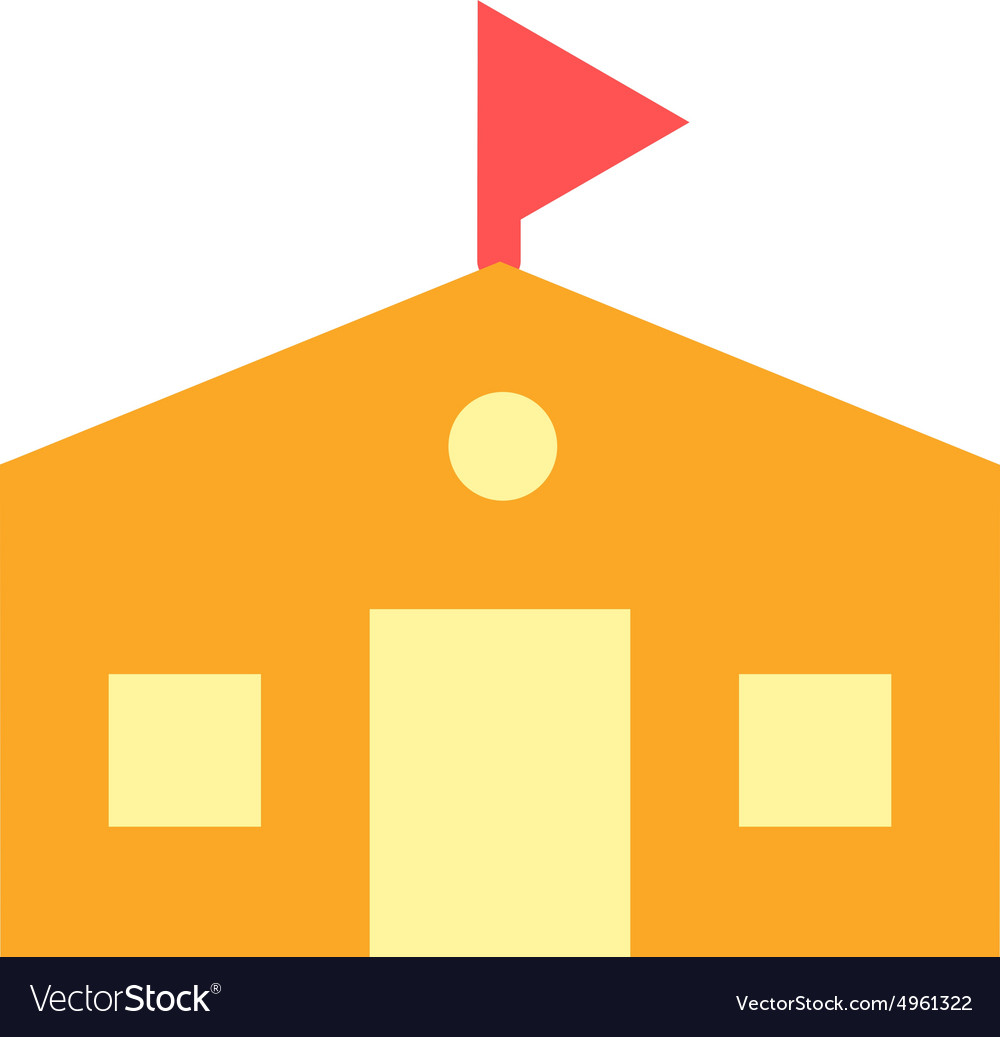 School building Royalty Free Vector Image - VectorStock
