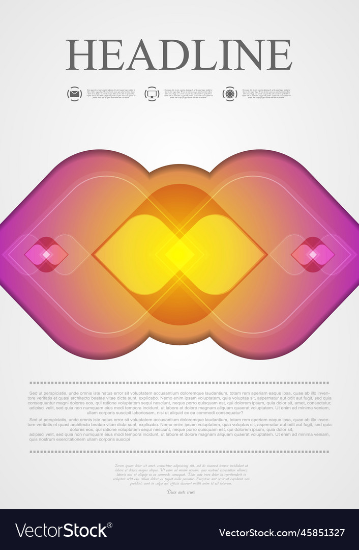Abstract wavy shape modern tech background Vector Image