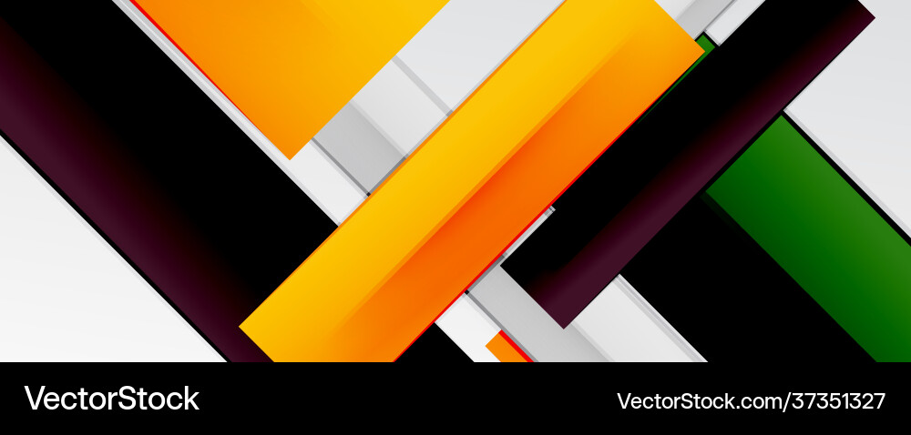 Color abstract lines trendy geometric background Vector Image