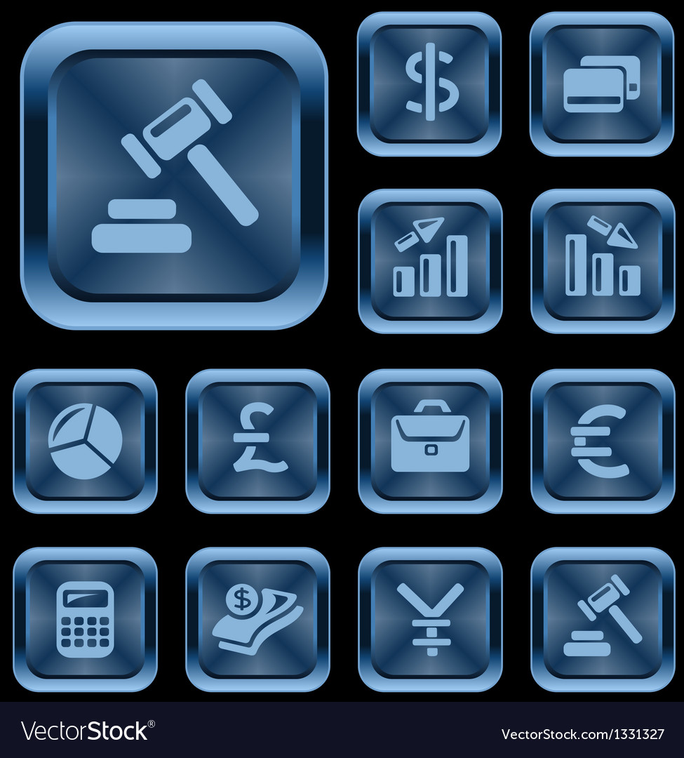 Finance buttons Royalty Free Vector Image - VectorStock