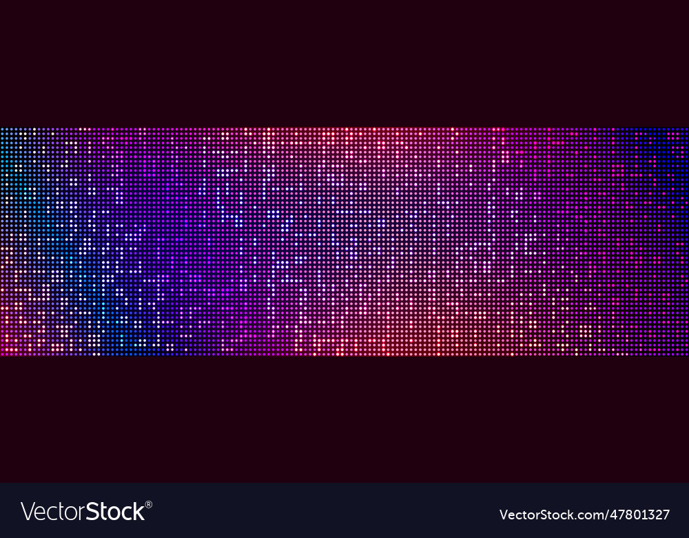 Led screen light background texture with pixel Vector Image