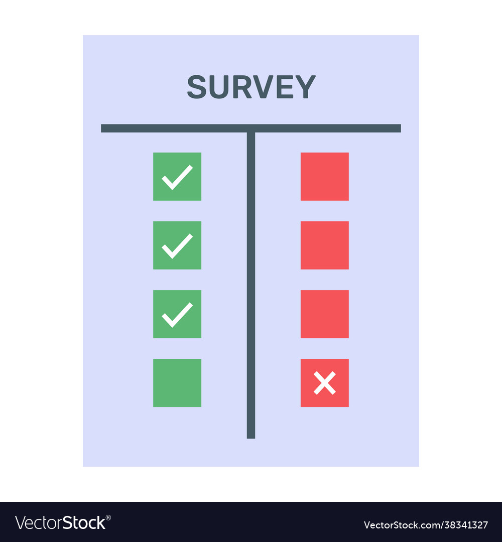 Survey template Royalty Free Vector Image - VectorStock
