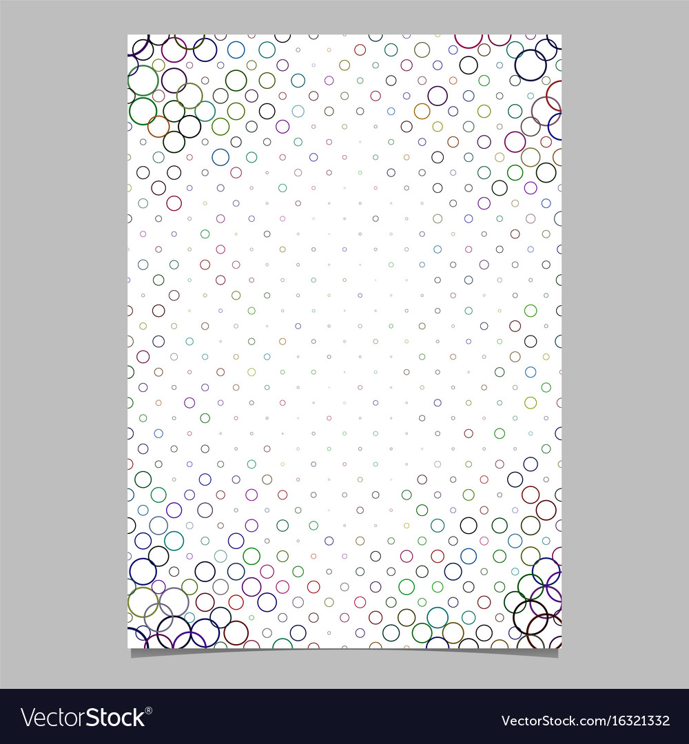 Abstract circle pattern brochure background Vector Image