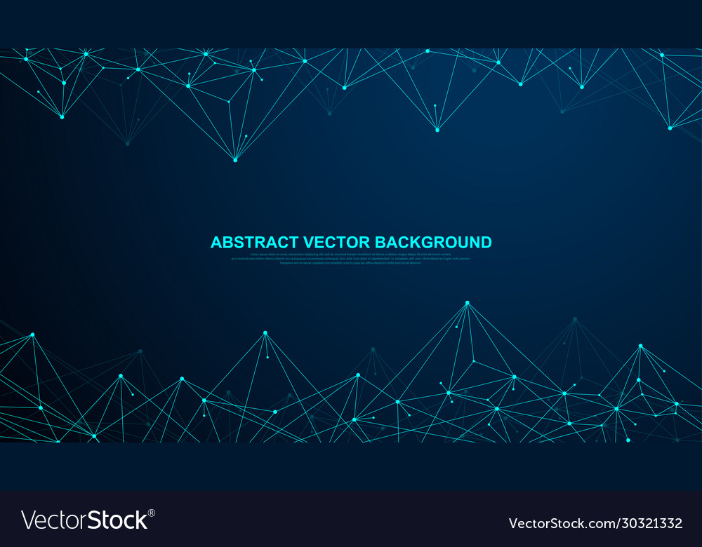 Abstract plexus background with connected lines Vector Image
