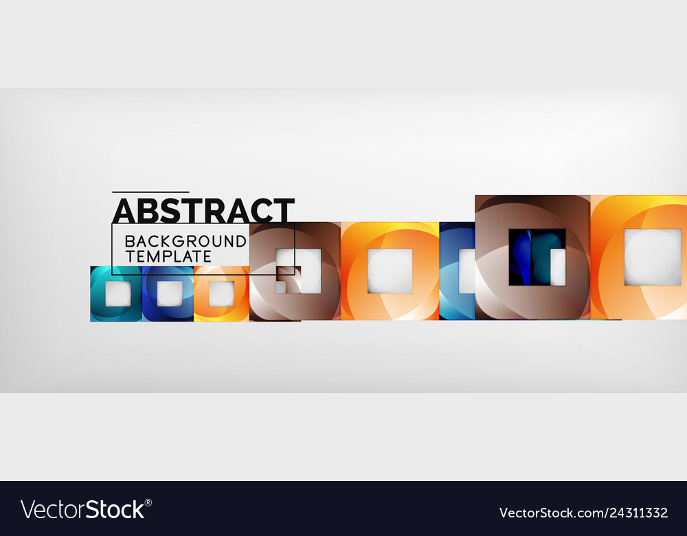 Abstract squares geometric background can be used Vector Image