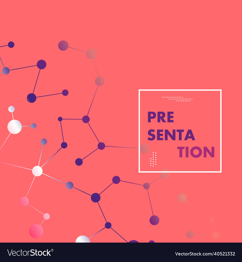 Connection science and technology background Vector Image