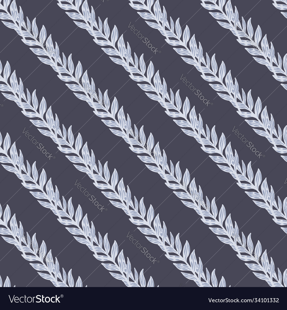 Hand drawn botanic seamless pattern with white Vector Image