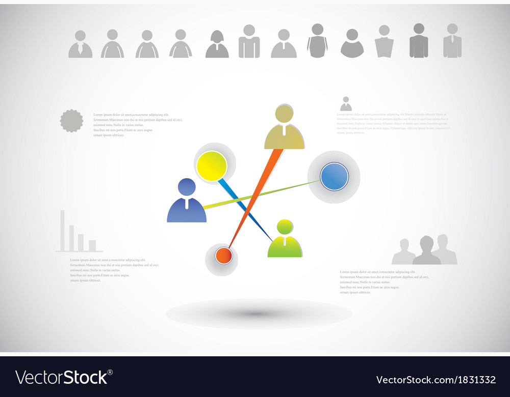 Human connection Royalty Free Vector Image - VectorStock