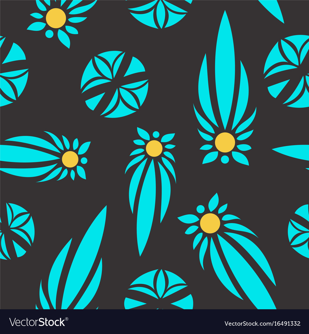 Pattern in flower style Royalty Free Vector Image