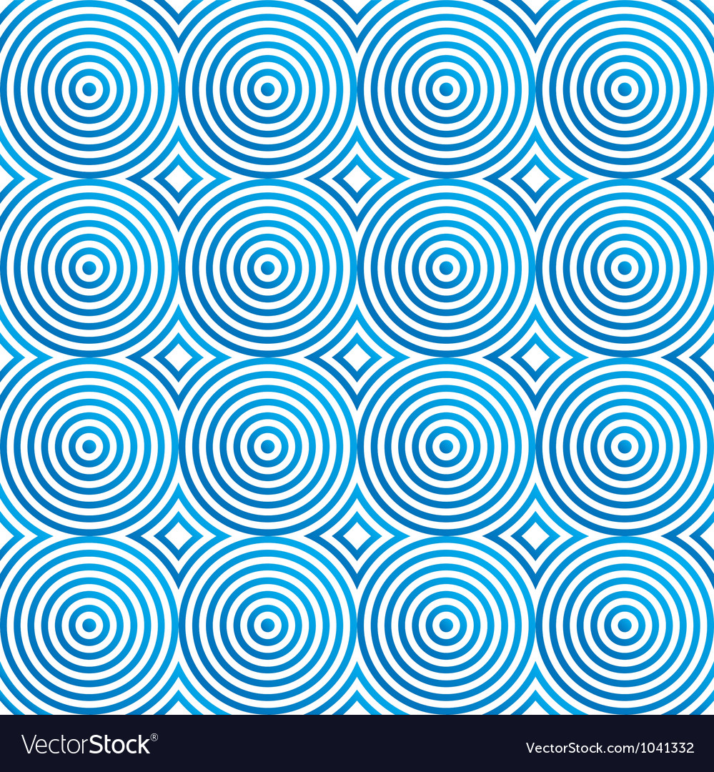 Seamless blue circles pattern Royalty Free Vector Image