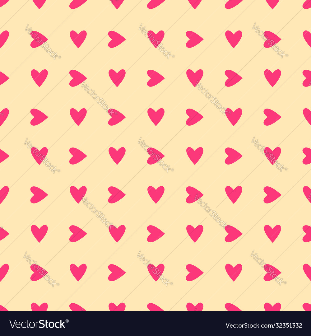 Seamless hearts pattern Royalty Free Vector Image