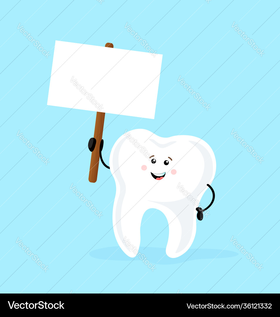 Teeth cartoon great design for any purposes flat Vector Image