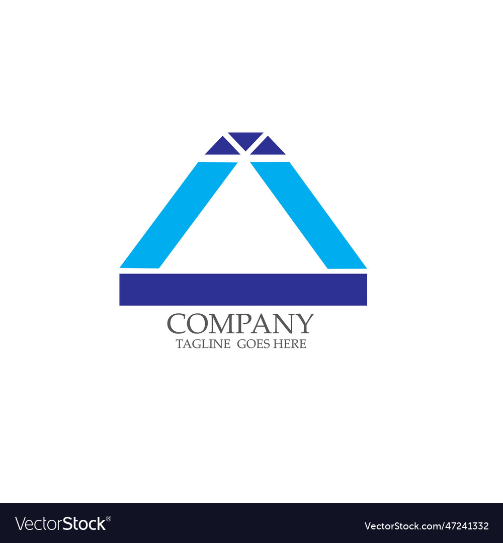 Triangle icon logo Royalty Free Vector Image - VectorStock