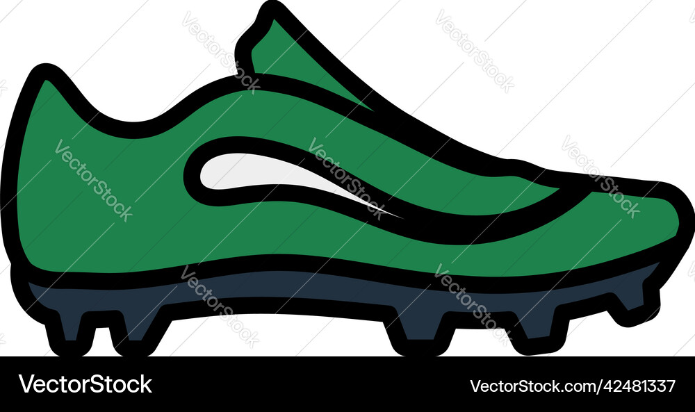American football boot icon Royalty Free Vector Image