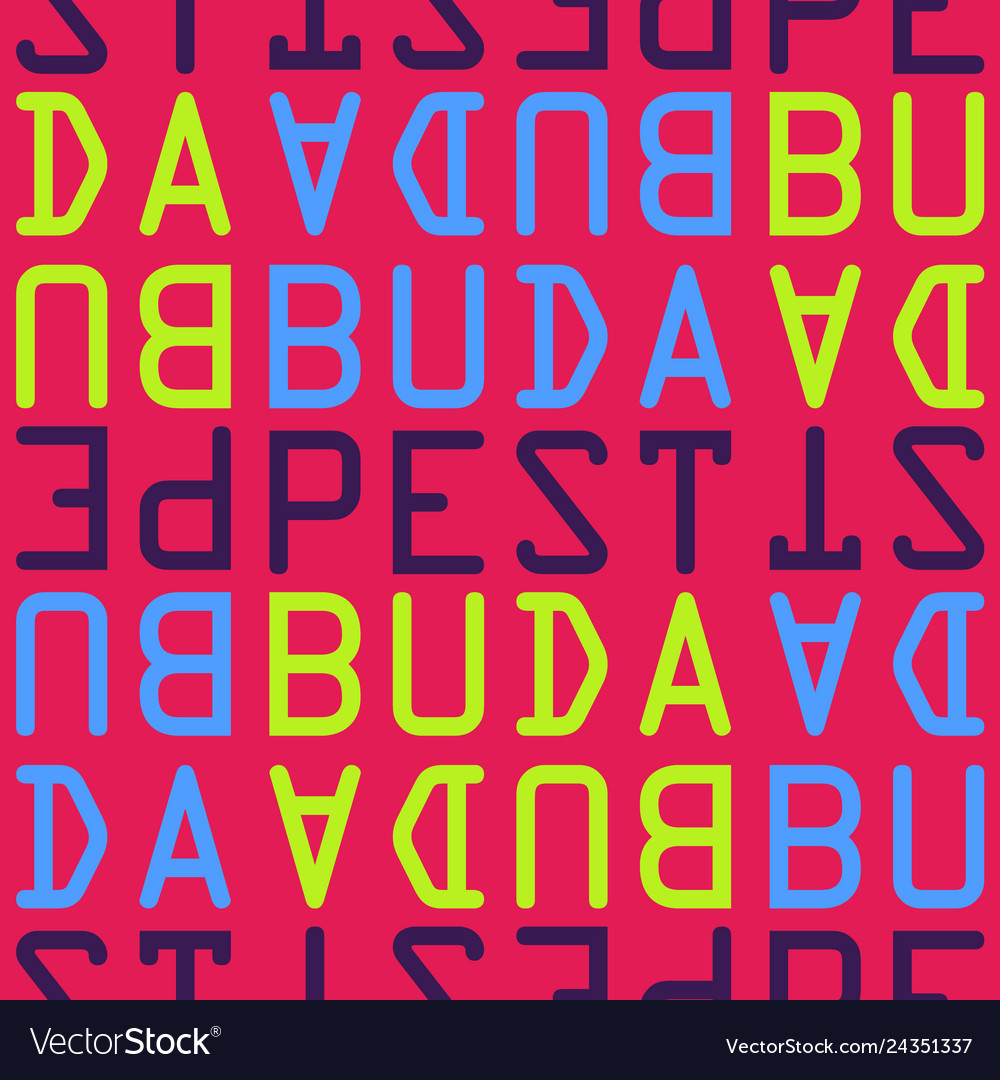 Budapest hungary seamless pattern Royalty Free Vector Image