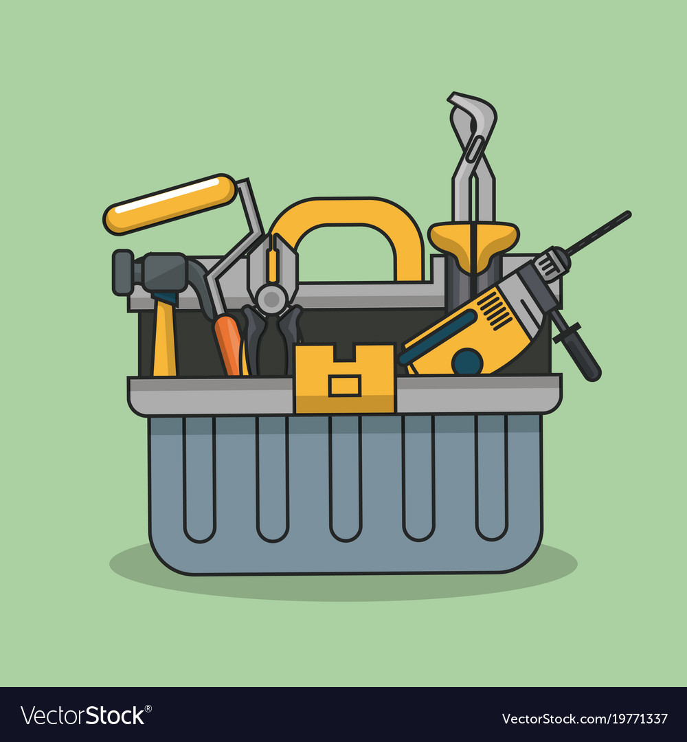 Construction tools equipment Royalty Free Vector Image