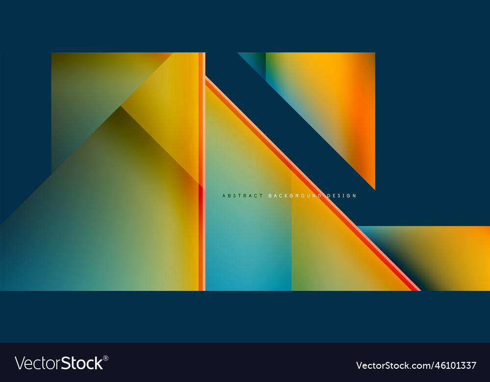 Dynamic triangle design with fluid gradient colors
