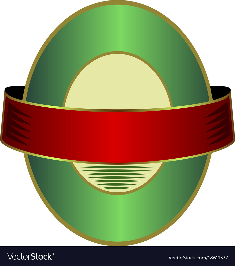 Isolated empty label Royalty Free Vector Image