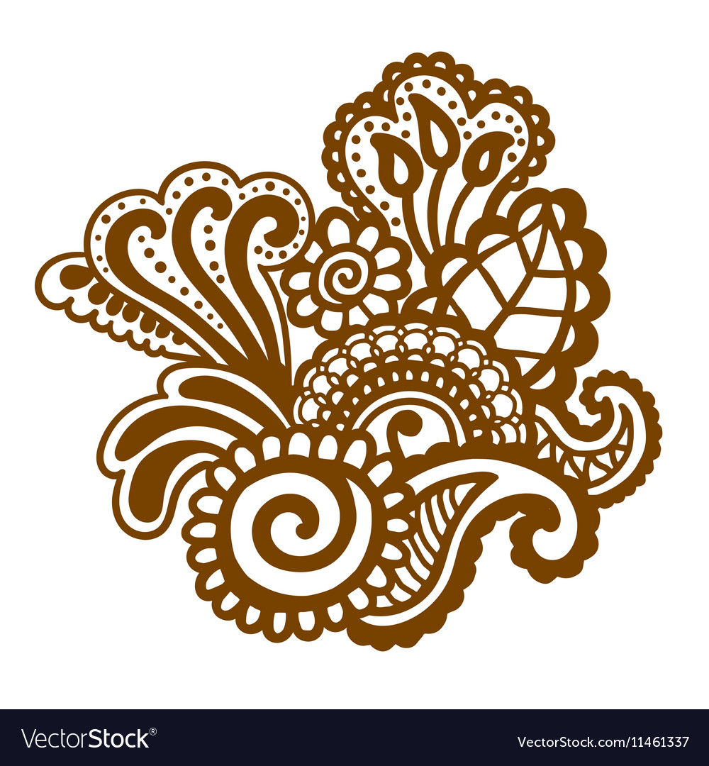Mehndi design patterns Royalty Free Vector Image