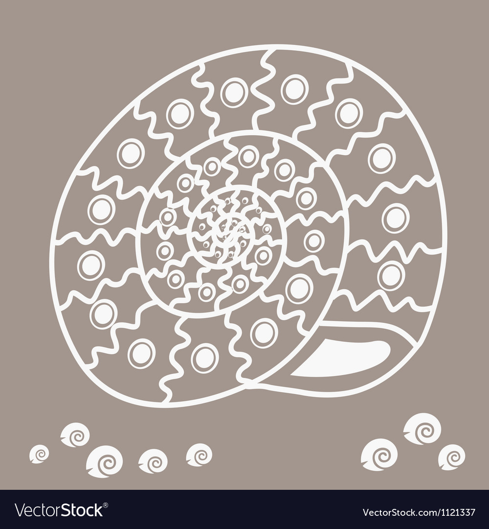 Shell design element Royalty Free Vector Image