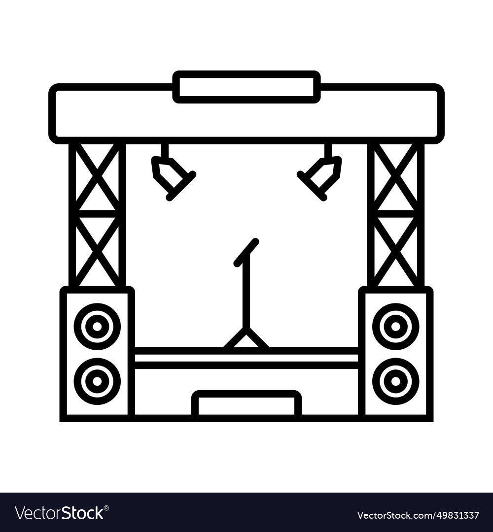 Stage icon Royalty Free Vector Image - VectorStock