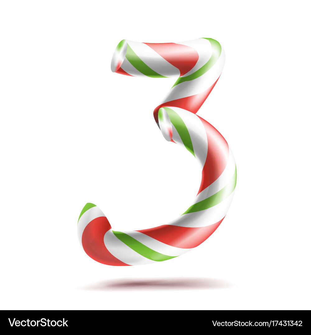 3 number three 3d number sign figure Royalty Free Vector