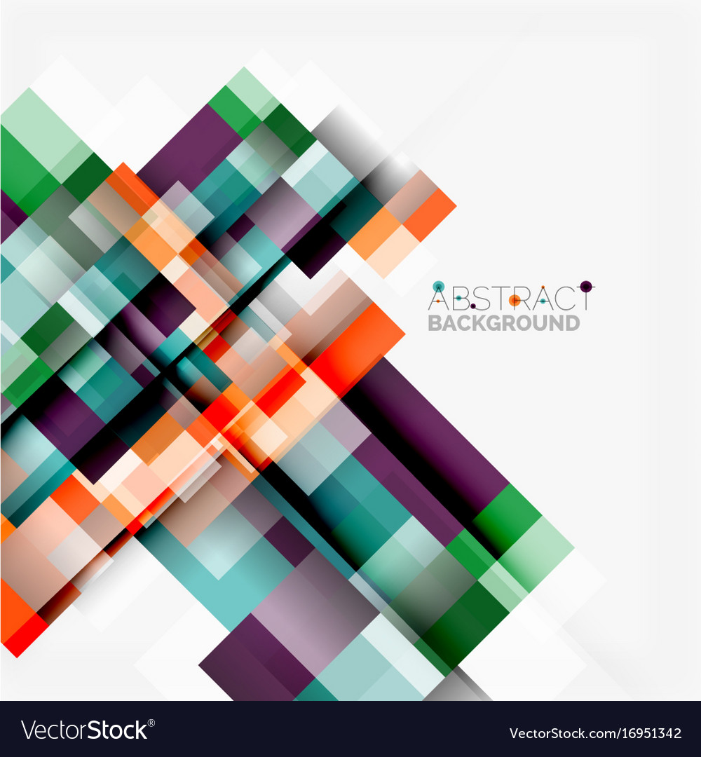 Abstract blocks template design background simple Vector Image