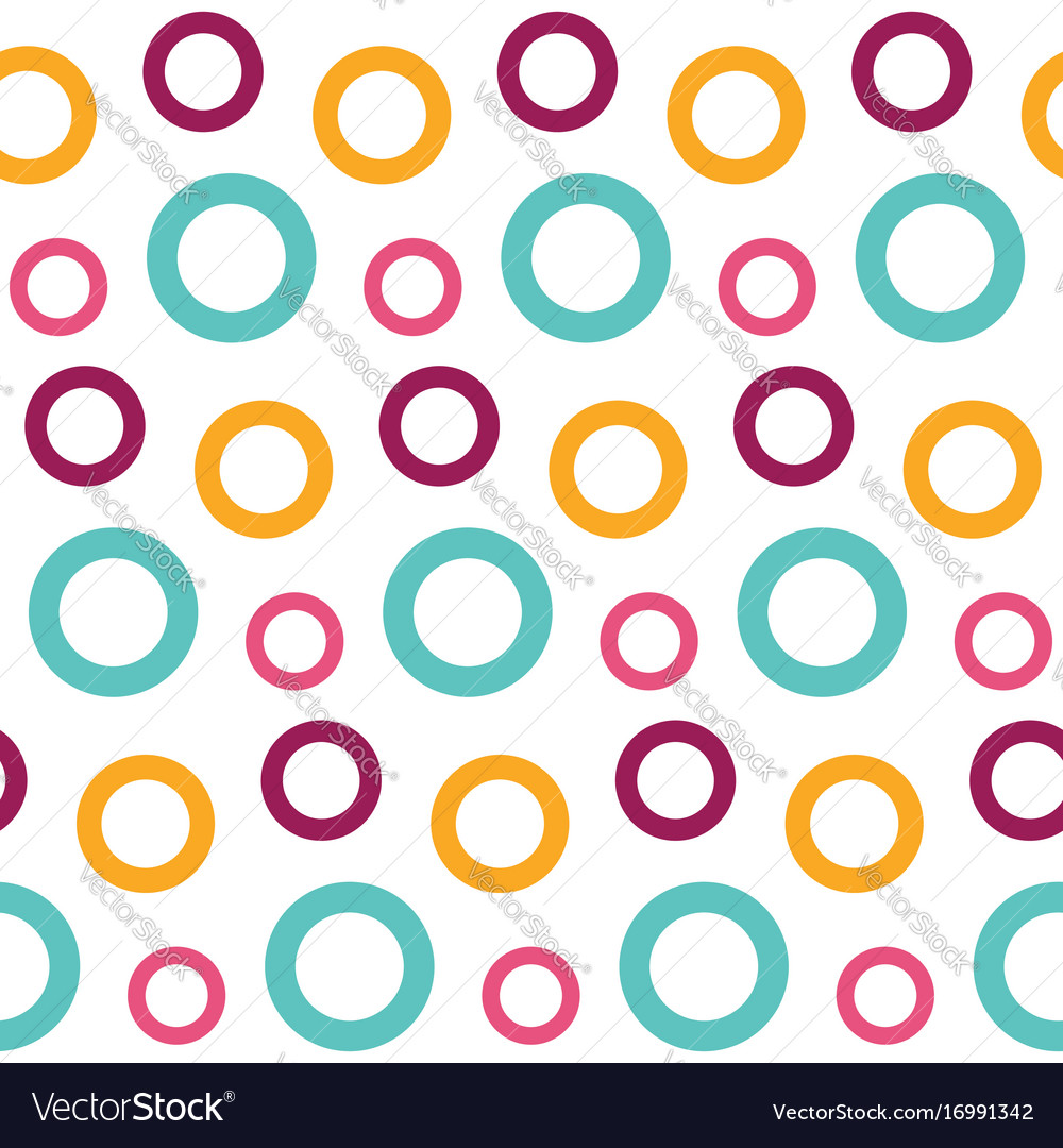 Abstract circles seamless pattern Royalty Free Vector Image