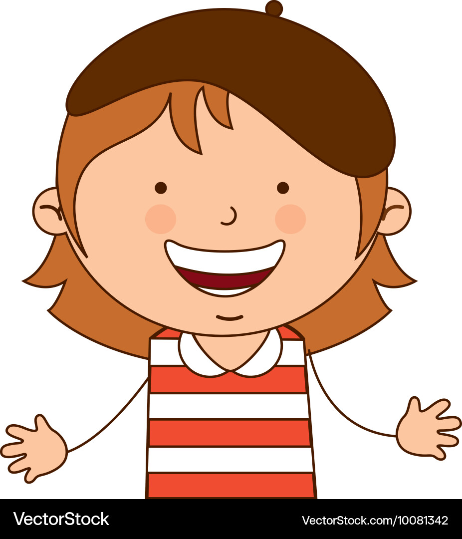 Australian girl character icon Royalty Free Vector Image