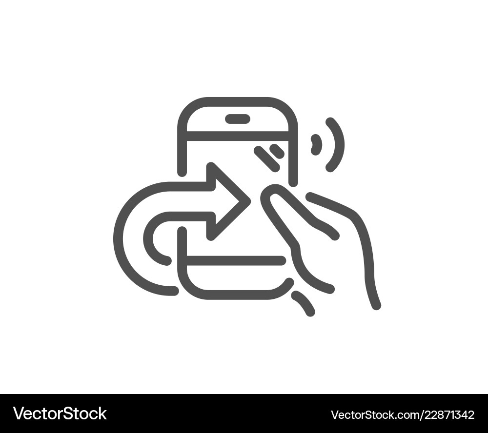 Call center service line icon share phone Vector Image
