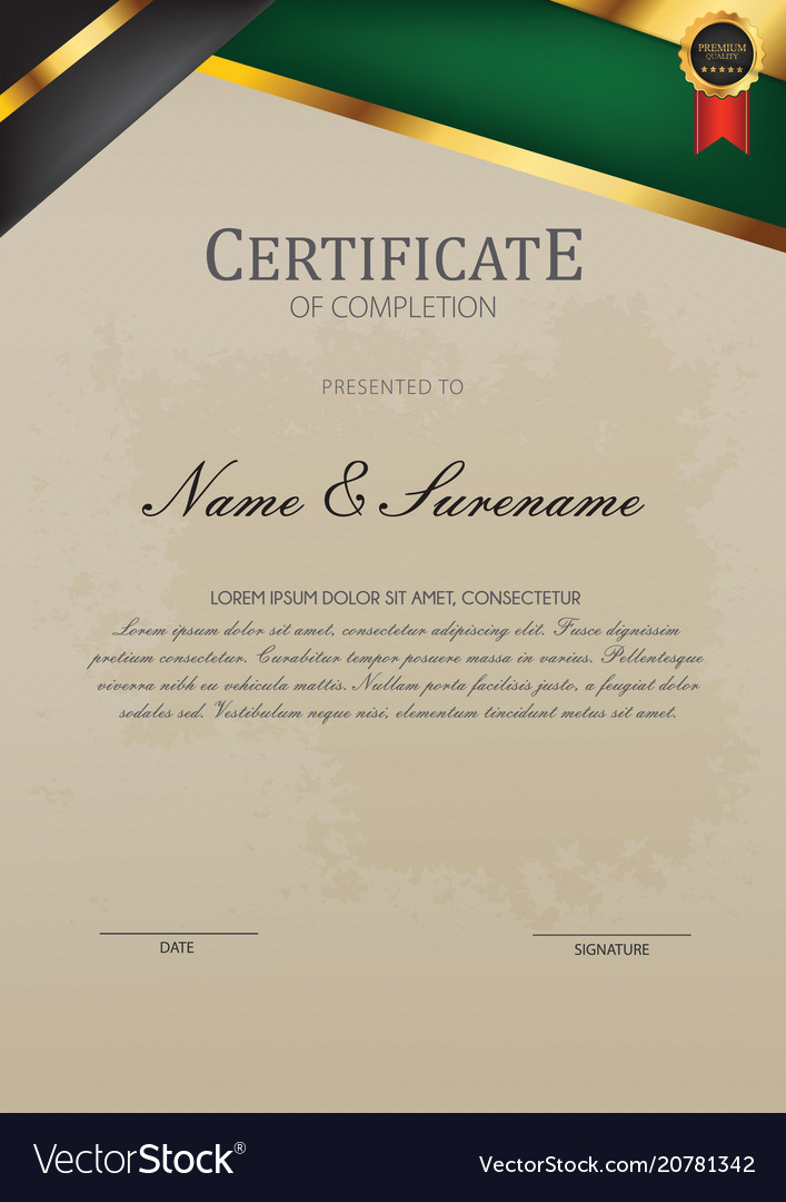 Certificate Royalty Free Vector Image - VectorStock