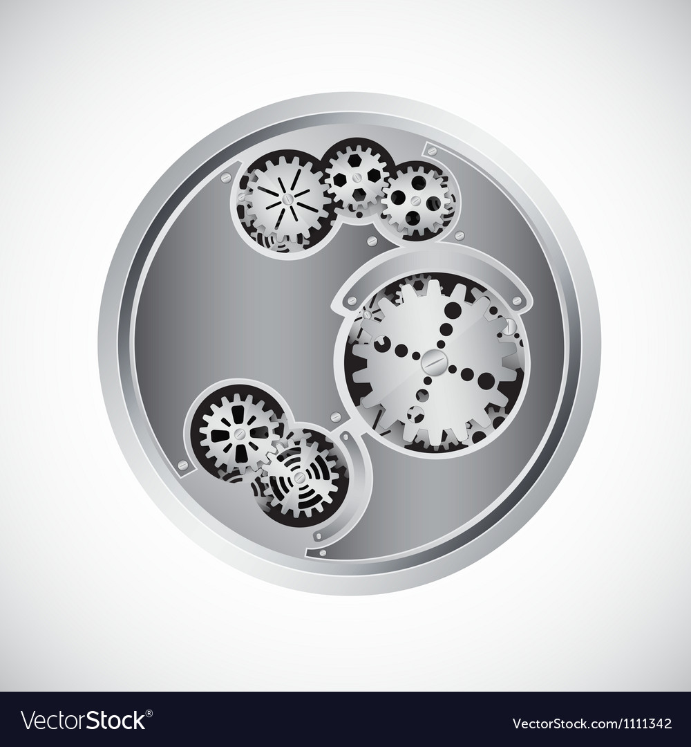 Clock inside Royalty Free Vector Image - VectorStock