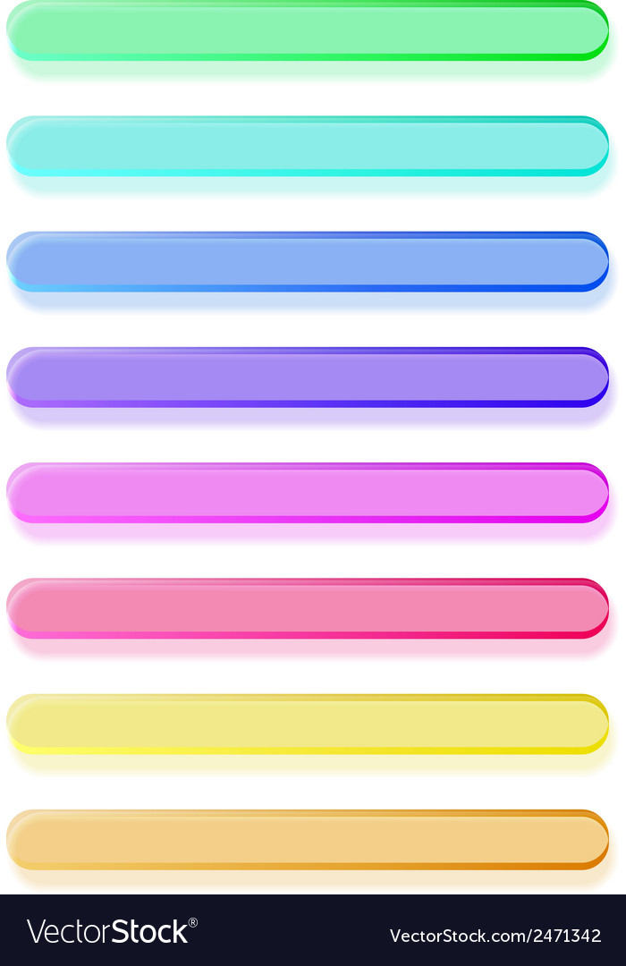 Glossy semi-transparent bars buttons Royalty Free Vector Glossy semi-transparent bars buttons Royalty Free Vector