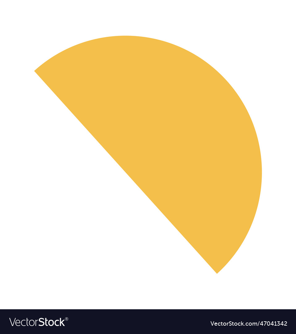 Half circle element Royalty Free Vector Image - VectorStock